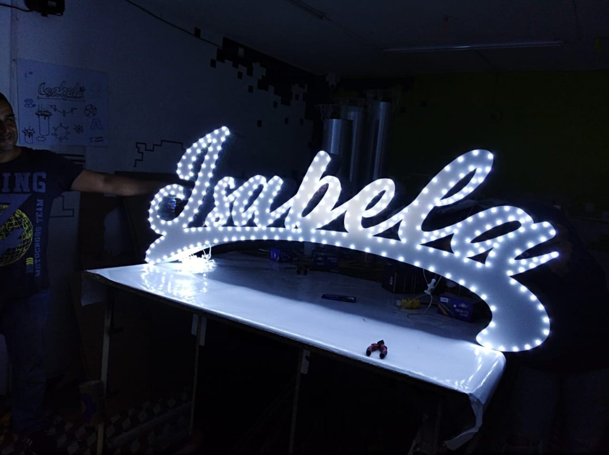 letras con luz - 3D Diseño