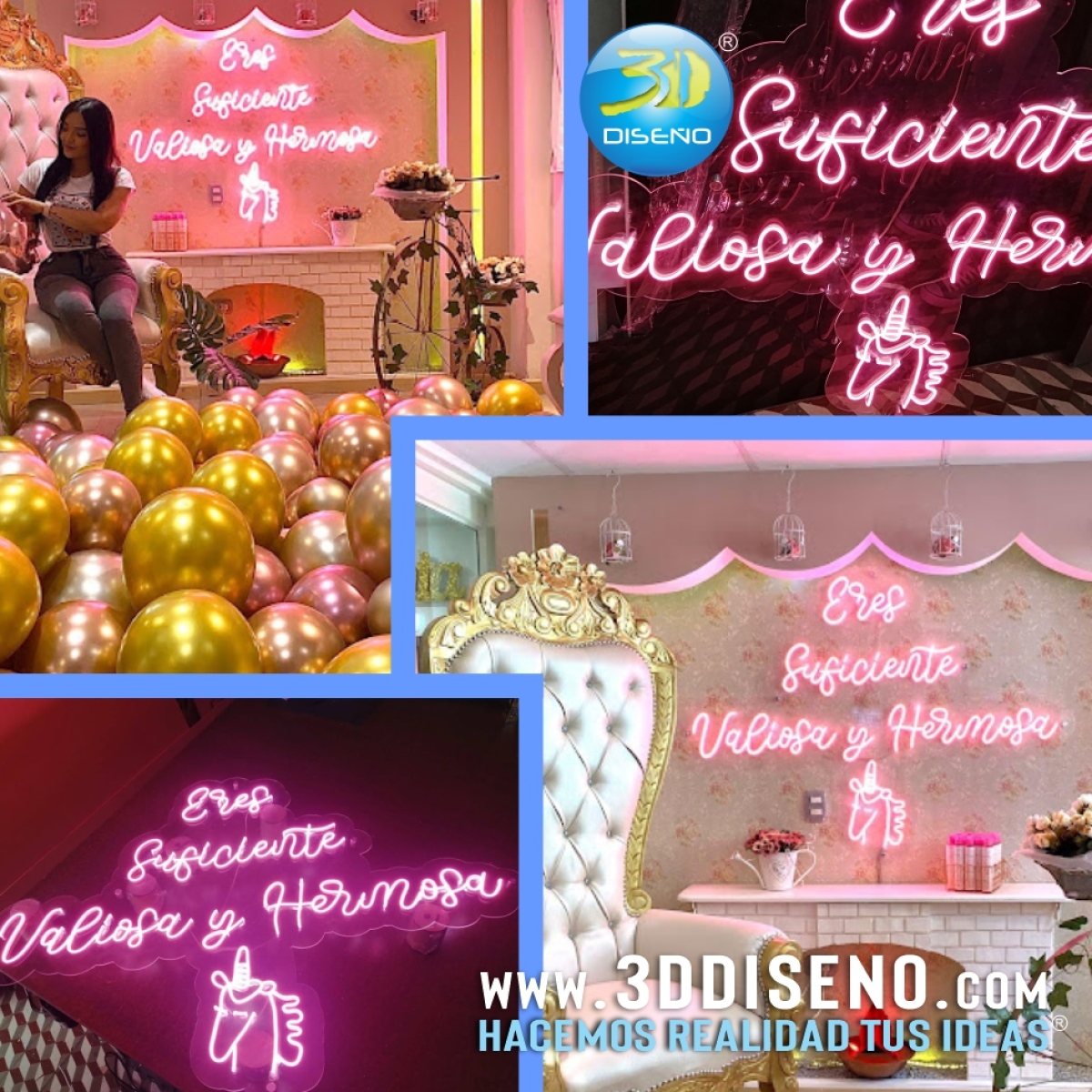 Avisos en Neon Led - 3D Diseño