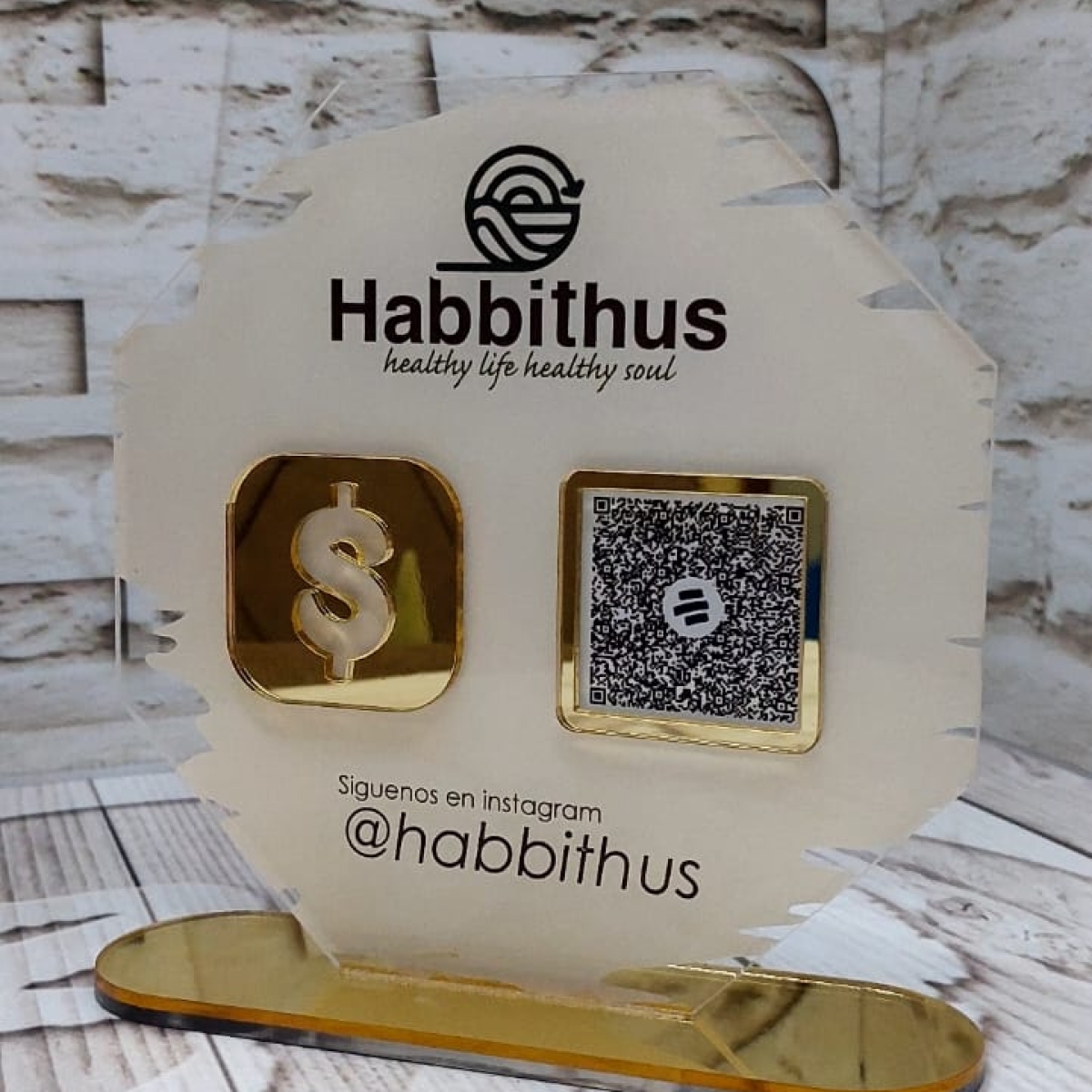 Codigos QR en acrilico - 3D Diseño